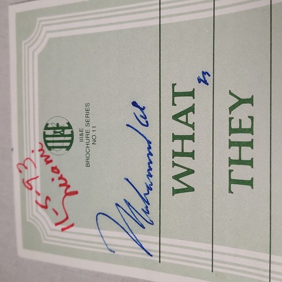 RARE Mohammad Ali Signature | Other | Rare Vintage Signed Autograph By ...